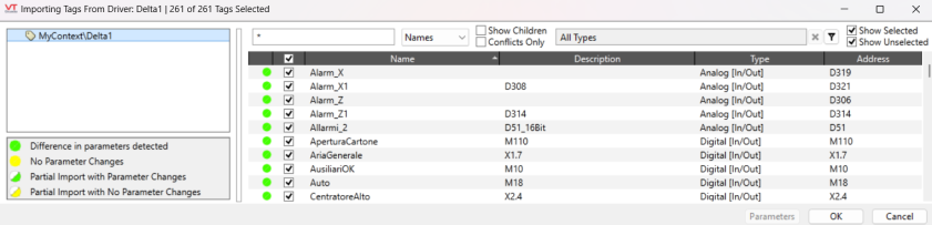 Import Tags from PLCs