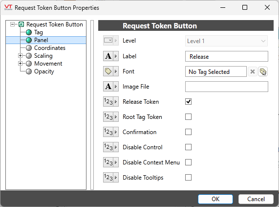 Release Token Button