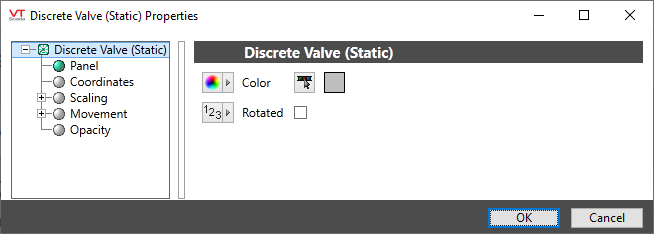 Discrete Valve (Static) Widget