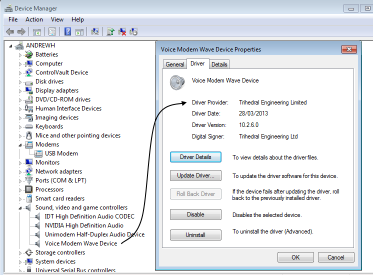 Install a Voice Modem
