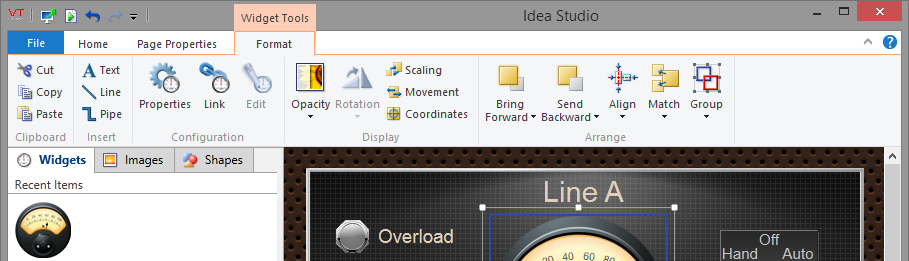 SCADA Software Display Pages